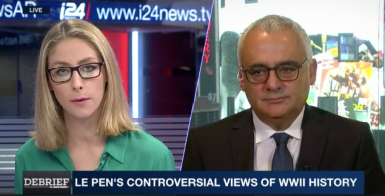 I24 Television News DEBRIEF: Elections in France features Dr. Charles ...